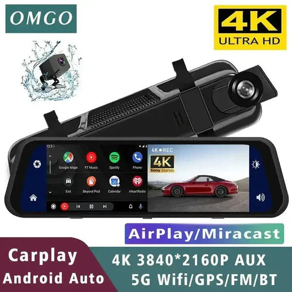 Espejo retrovisor inteligente que graba, navega y protege tu camino ...